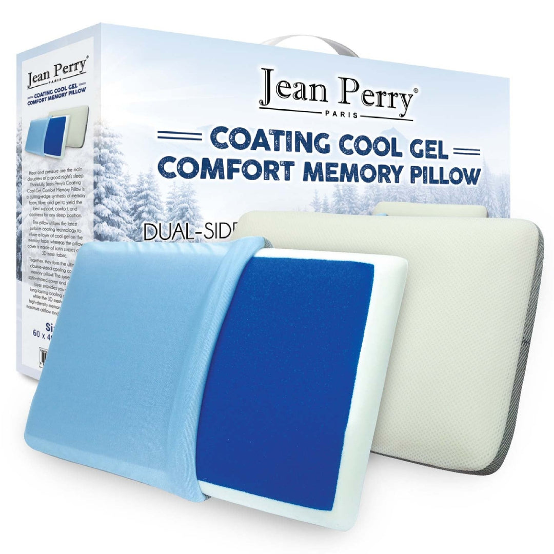 Jean Perry Coating Cool Gel Memory Pillow