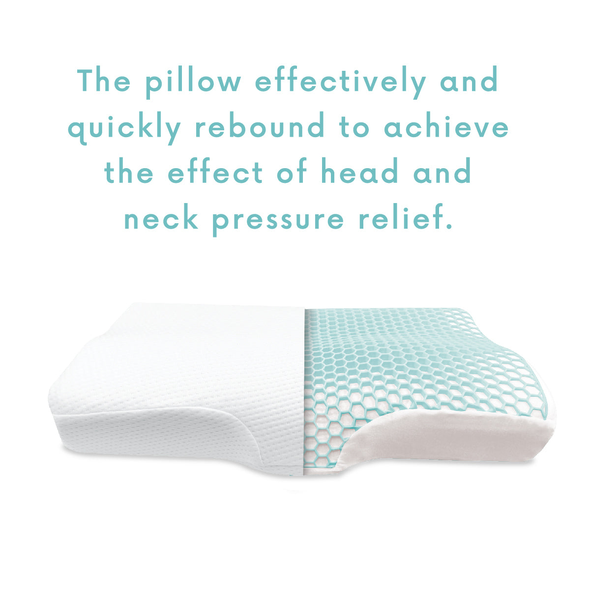 Jean Perry Honeycomb Orthopedic TPE Soft Ergonomic Memory Pillow