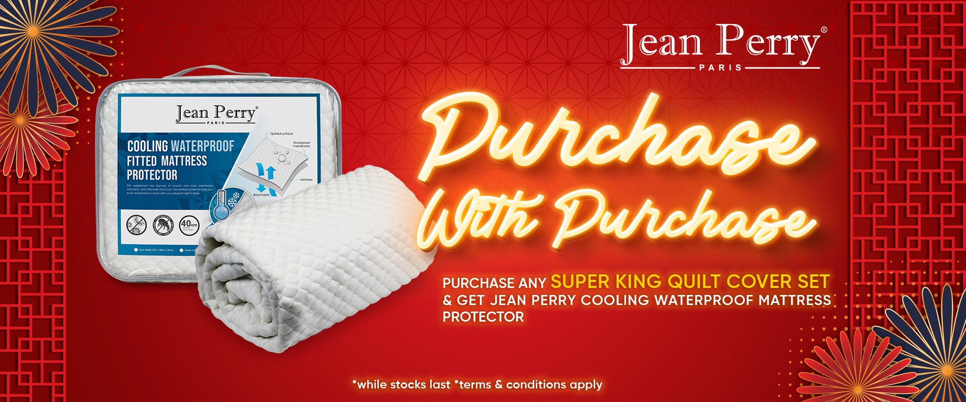 Jean Perry Malaysia Official Brand Store Bedsheet, Pillow & Bedding