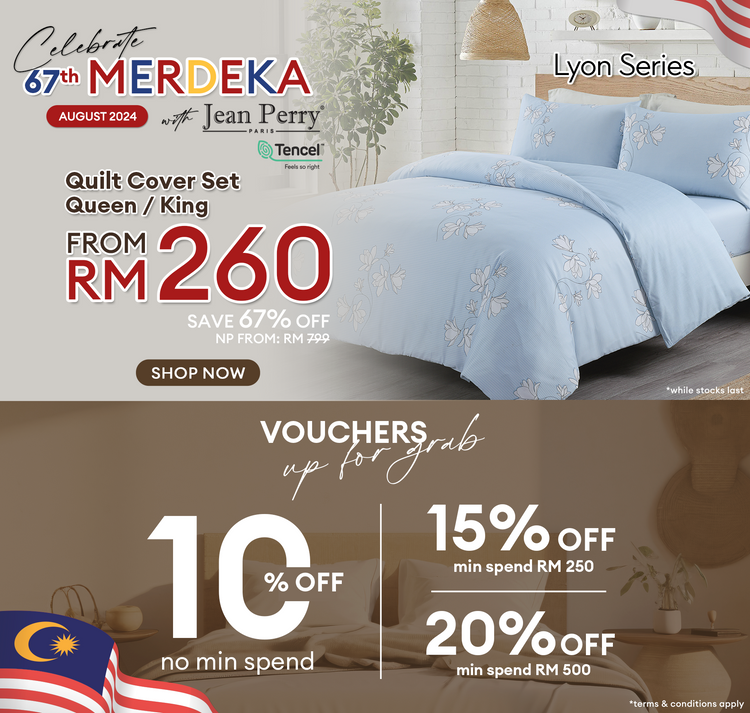 Jean Perry Malaysia Official Brand Store Bedsheet, Pillow & Bedding